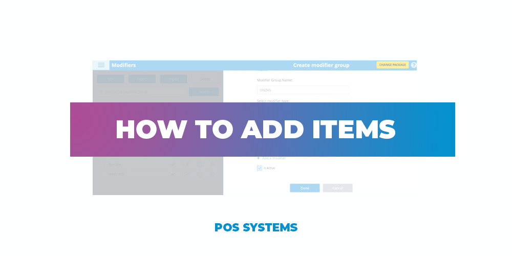 How to Add Items | CHARGE Anywhere