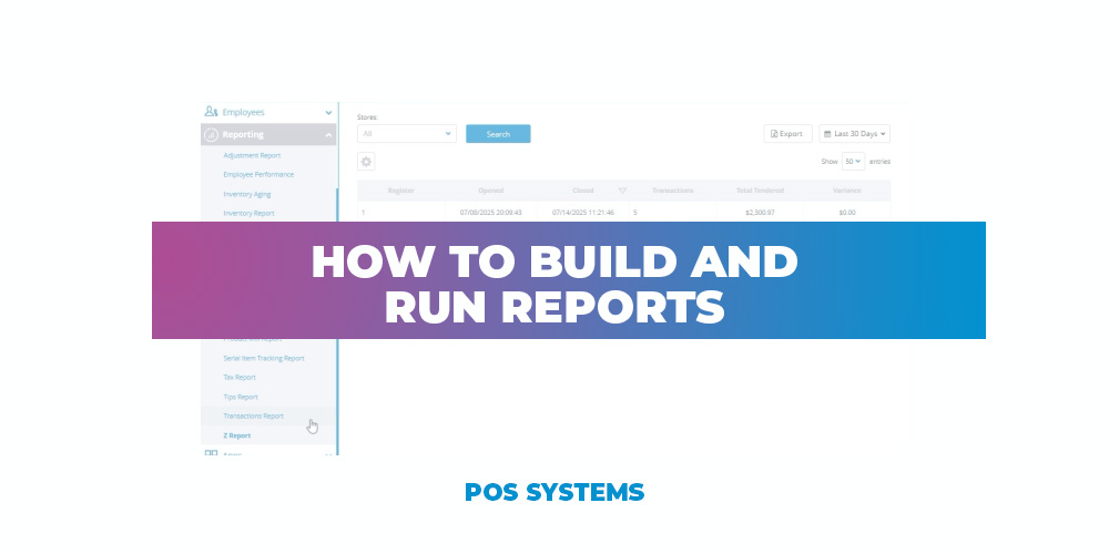 How to Build and Run Reports | CHARGE Anywhere